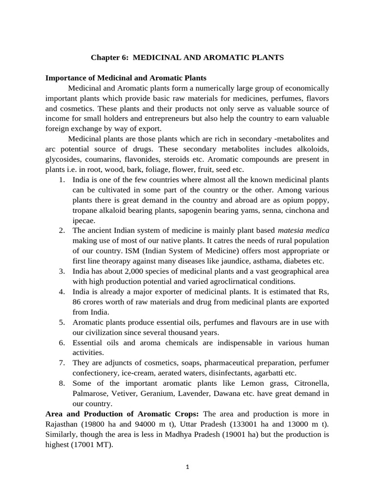 Medicinal & Aromatic Plants | PDF | Sowing | Opium