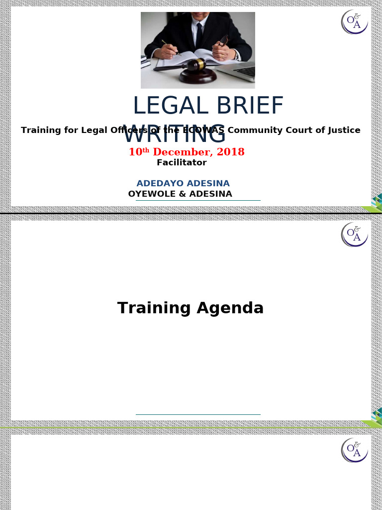Legal Brief Writing Training Guide | PDF | Brief (Law) | Justice