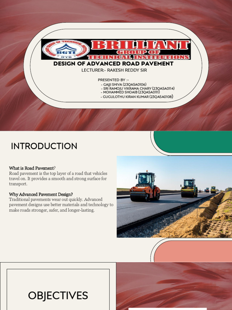 Design of Advanced Road Pavement | PDF | Road Surface | Road