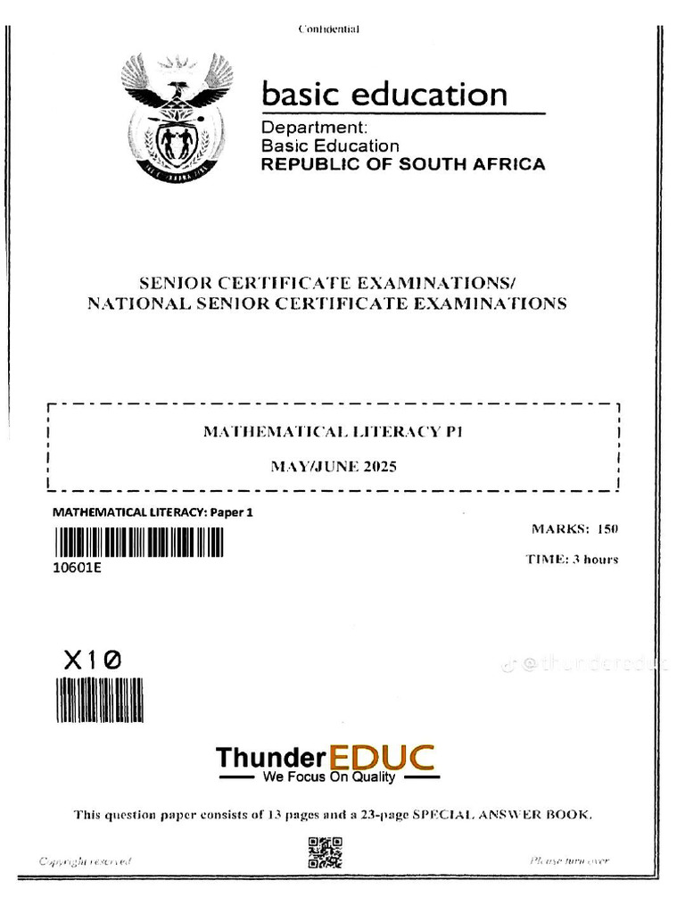 June Exam Paper 1 | PDF