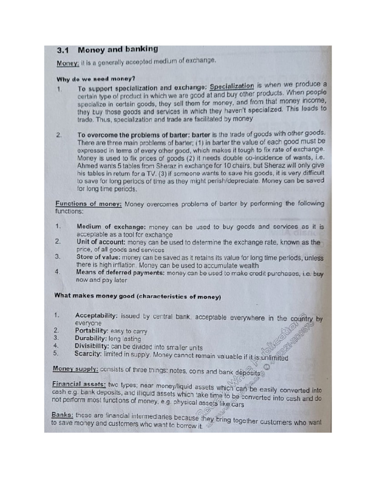 3.5 TO 2.6 eCONOMICS NOTES | PDF