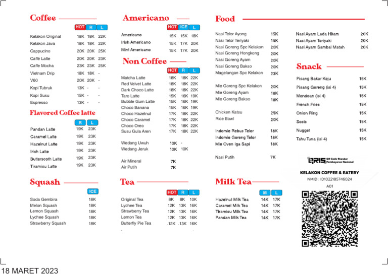 Menu Landscape 2023 Draft 4 Akhir Maret | PDF | East Asian Cuisine ...