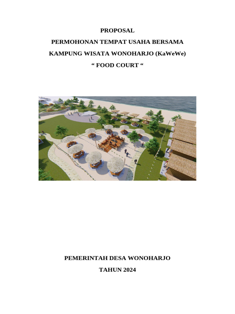 PROPOSAL kampung wisata wonoharjo | PDF