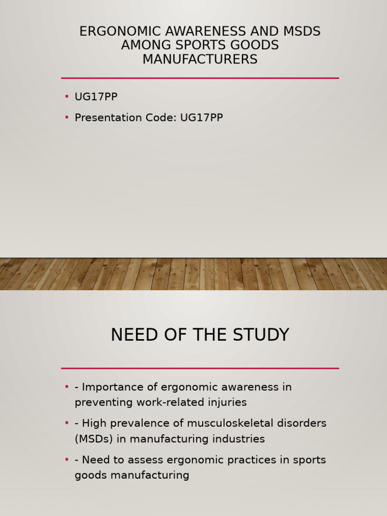 Ergonomic Awareness Presentation | PDF