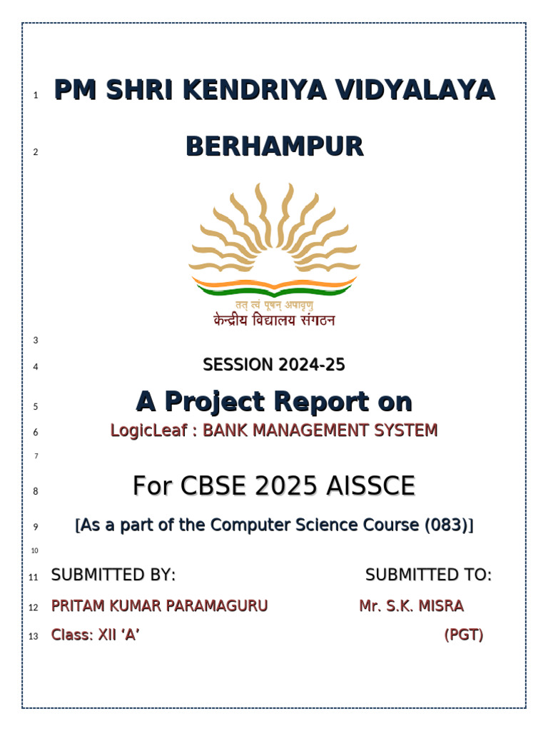 Cs Project Report | PDF | Computer Programming | Python (Programming Language)