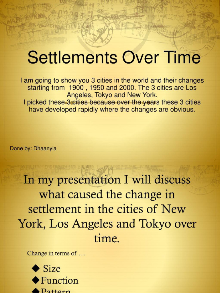 Settlements Over Time | PDF