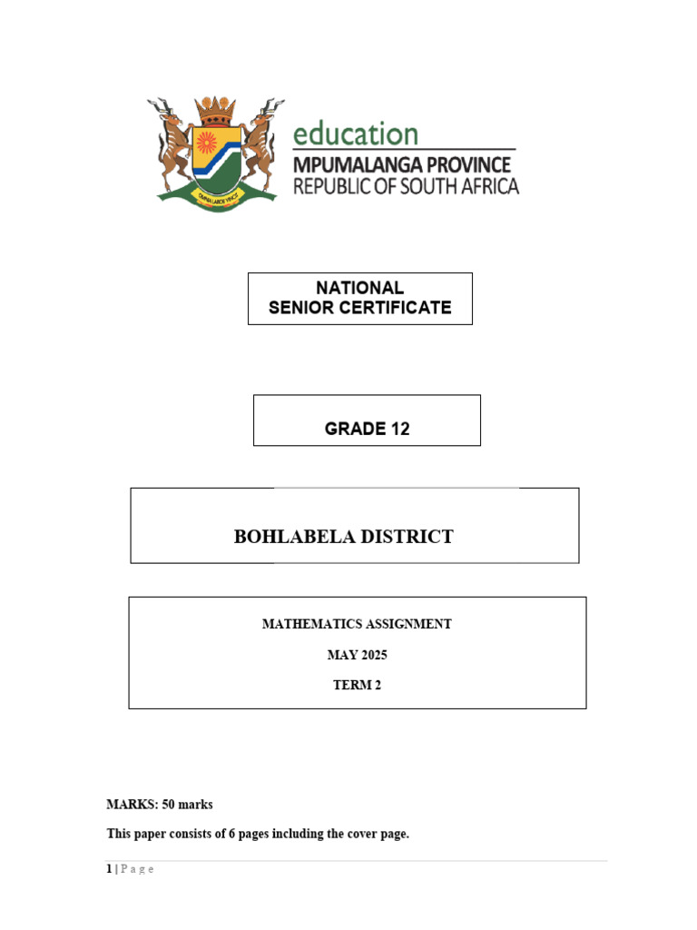 Term 2 Mathematics Assignment | PDF | Circle | Mathematics