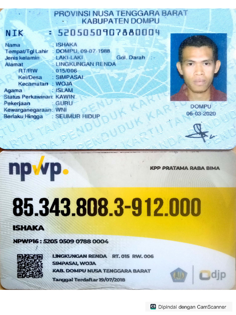 NPWP, KTP, KK, | PDF