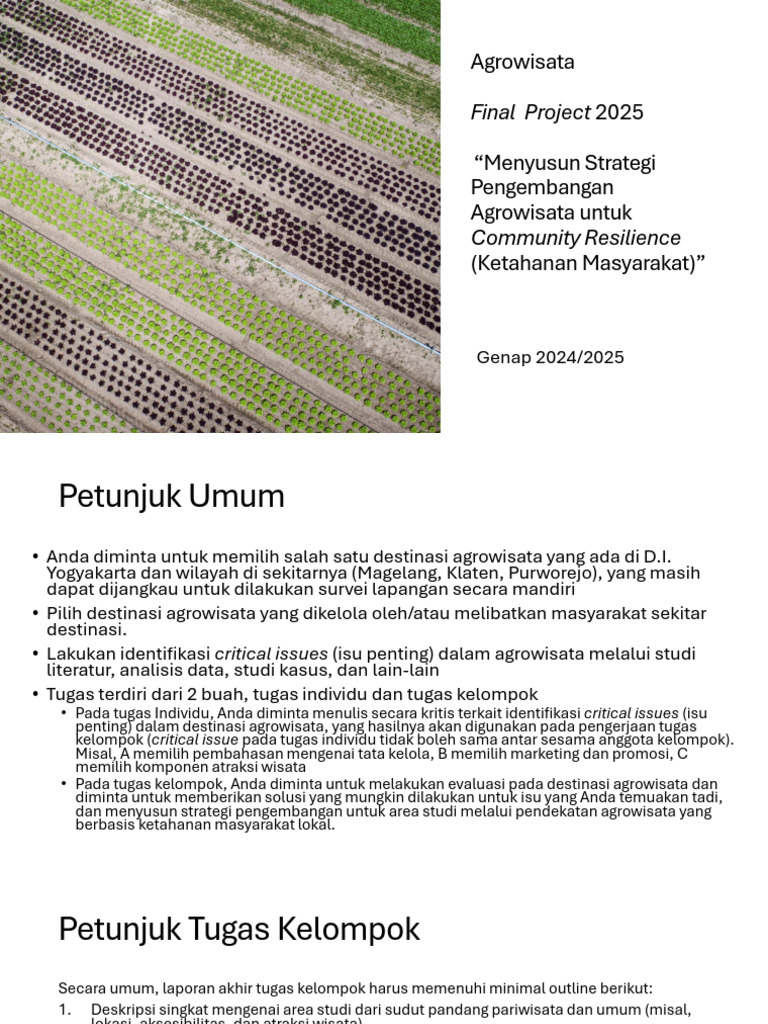 Agrowisata Final Project 2025 | PDF