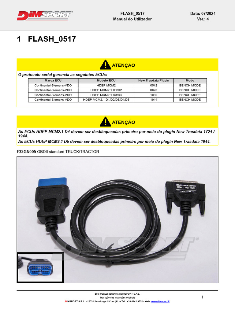 FLASH_0517_2070(mercedes_atego_2730_central HDEP MCM) OBD | PDF