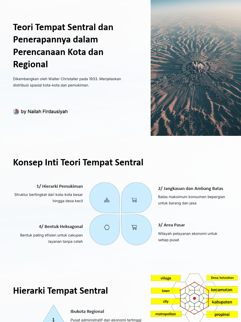 Lect.5 - Teori-Tempat-Sentral-Walter Christaller | PDF