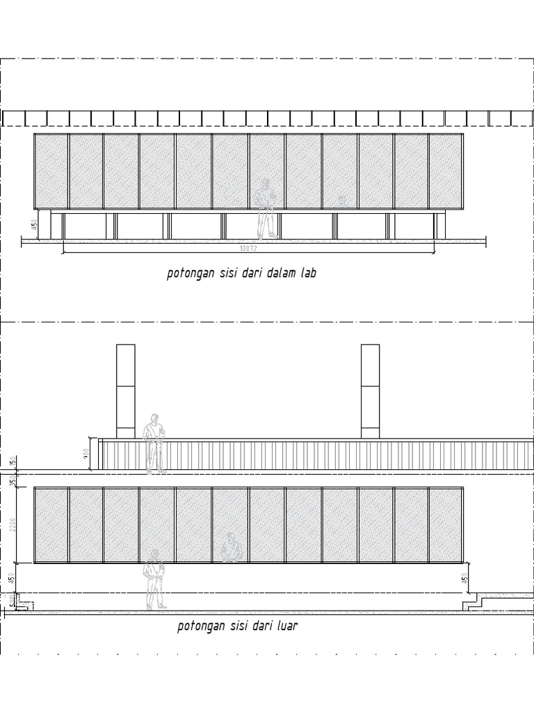 Detail Meja Beton Setengah Lingkaran | PDF