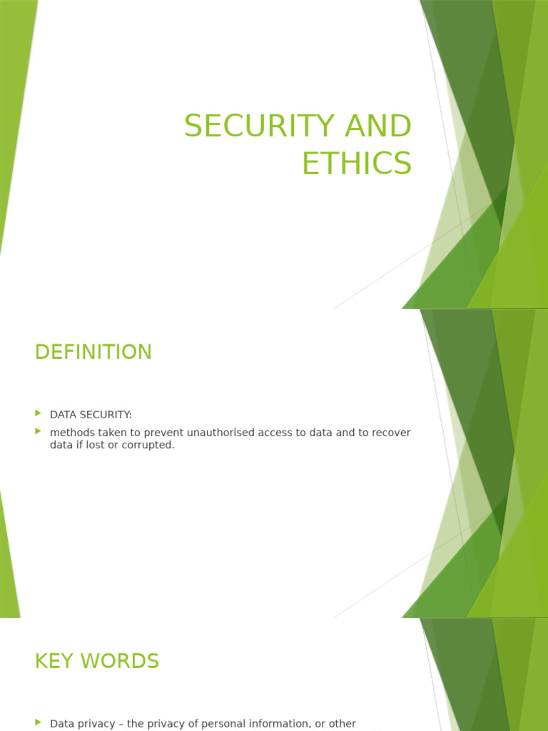 Data Security and Ethics Overview | PDF | Malware | Computer Virus