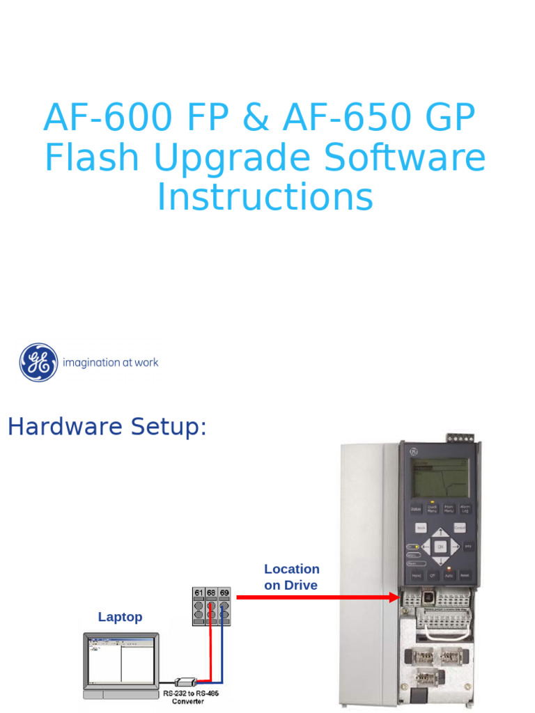 AF-6 Series Drive Flash Upgrade Instructions | PDF | Personal Computing | Software