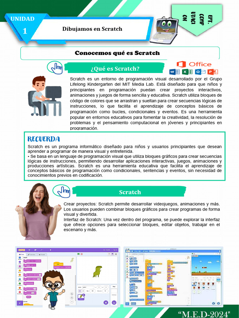Ficha de Actividad Ept 5°-Semana 1 - Enviar | PDF | Scratch (lenguaje de programación ...