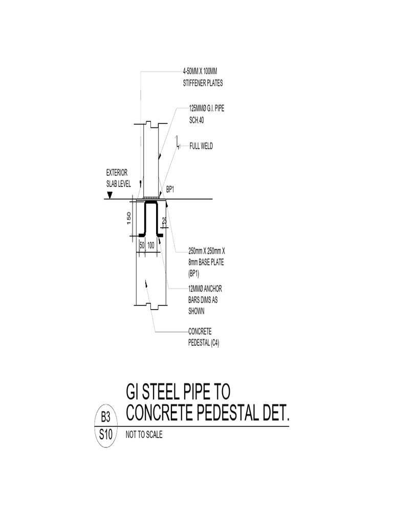 Base Plate Connection Detail | PDF