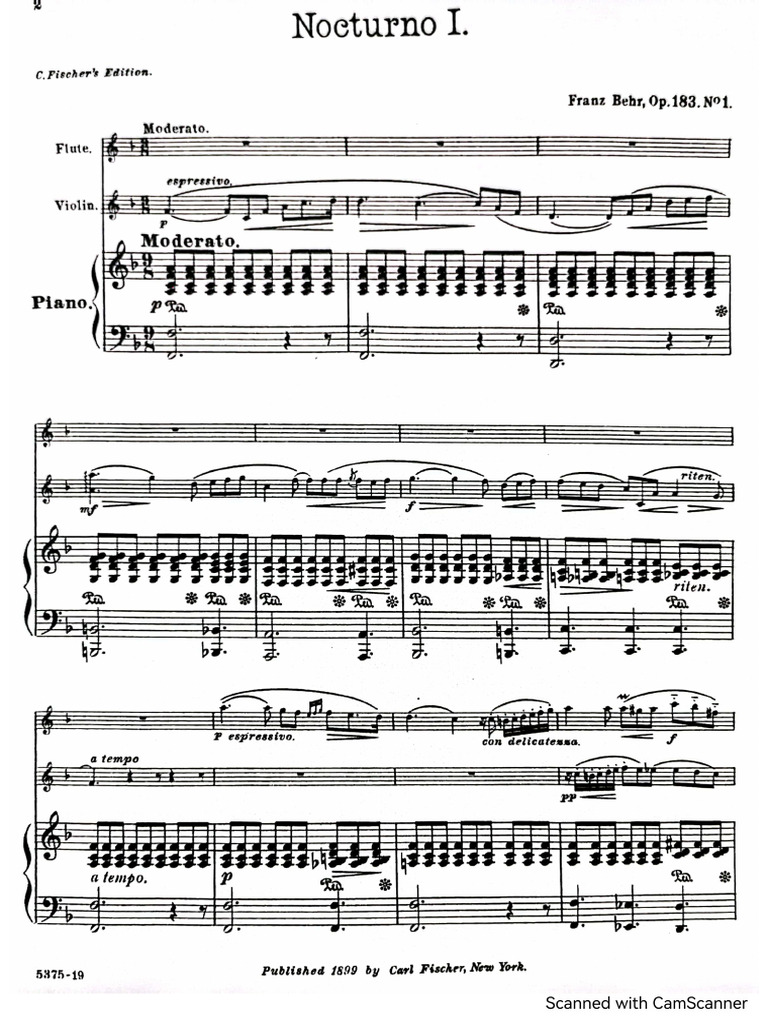 F.behr Nocturne I Klavier | PDF