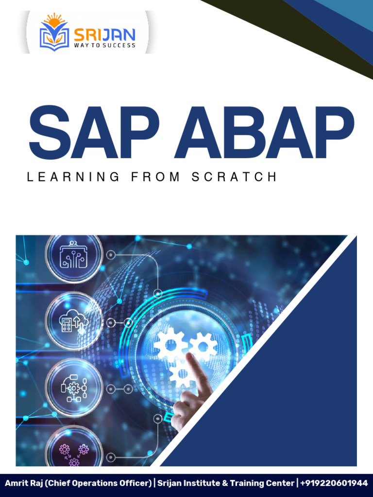 Sap Abap Learning Material | PDF | Database Index | Databases