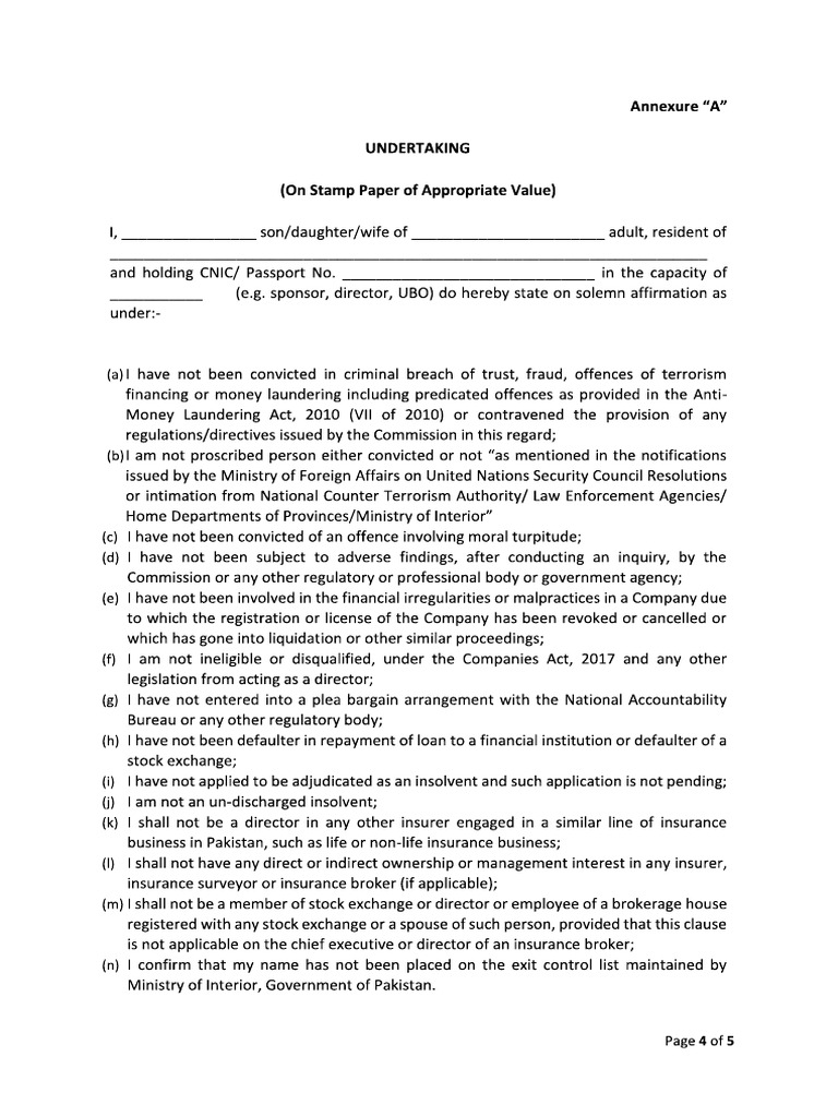 Annexure A - SECP AML Directive | PDF