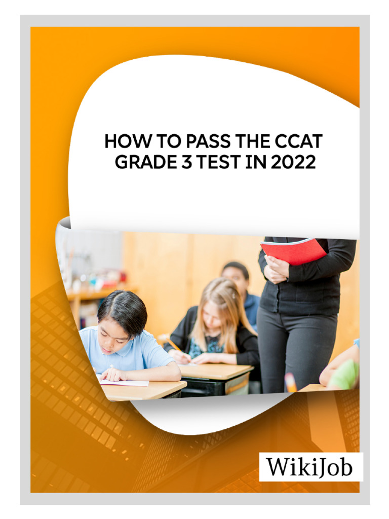 How To Pass The CCAT Grade 3 Test in 2022 | PDF | Reading Comprehension ...