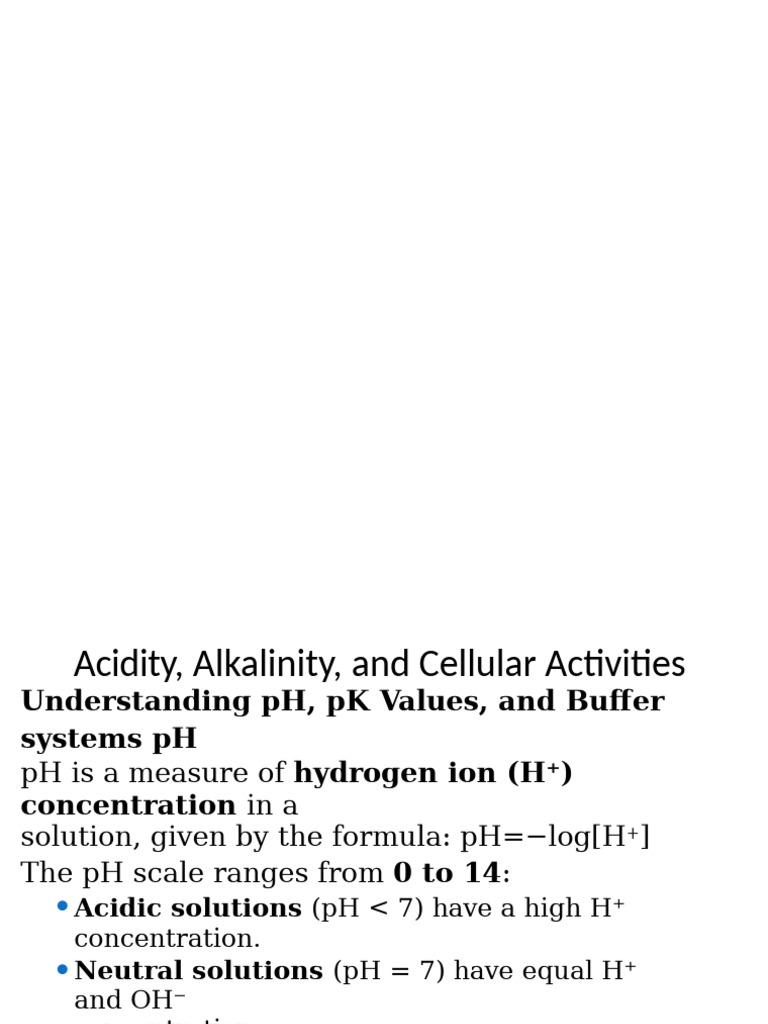 8-Ph and Buffer System | PDF | Buffer Solution | Acid Dissociation Constant