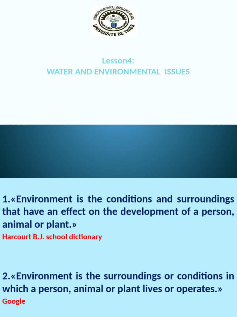 L4 WHAT IS ENVIRONMENT - Pictures and Pollution | PDF