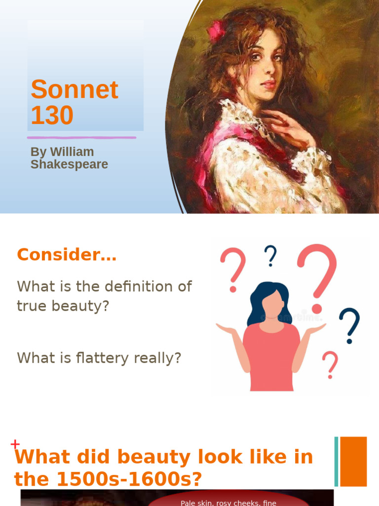 Analyzing Shakespeare's Sonnet 130 | PDF | William Shakespeare ...