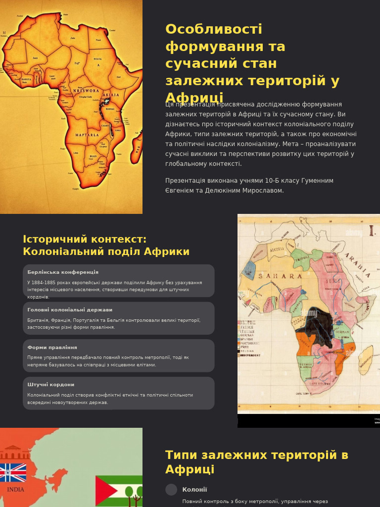 Osoblivosti Formuvannya Ta Suchasnij Stan Zalezhnih Teritorij U Africi ...
