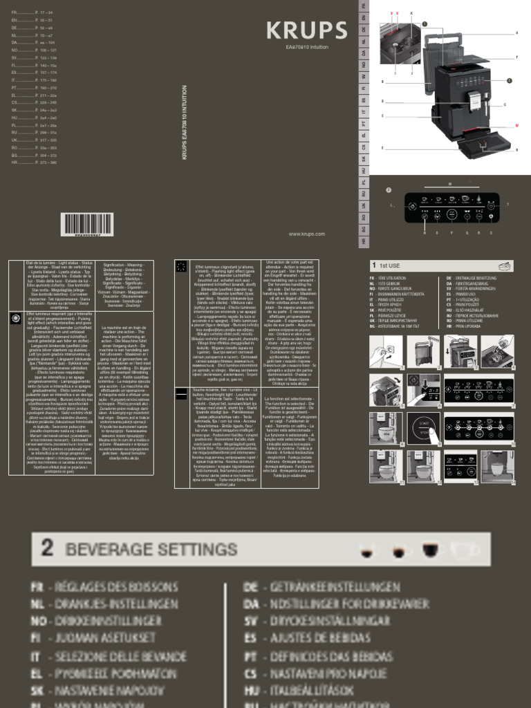 Cafetera KRUPS EA870810 | PDF