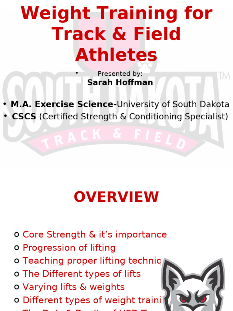 Weight Training for Track Athletes | PDF | Strength Training | Weight ...