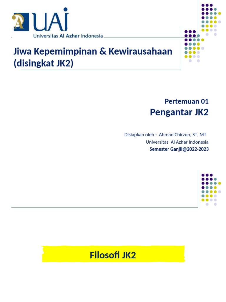 01 JK2 Pengantar JK2 Ganjil 2022-2023 OK | PDF