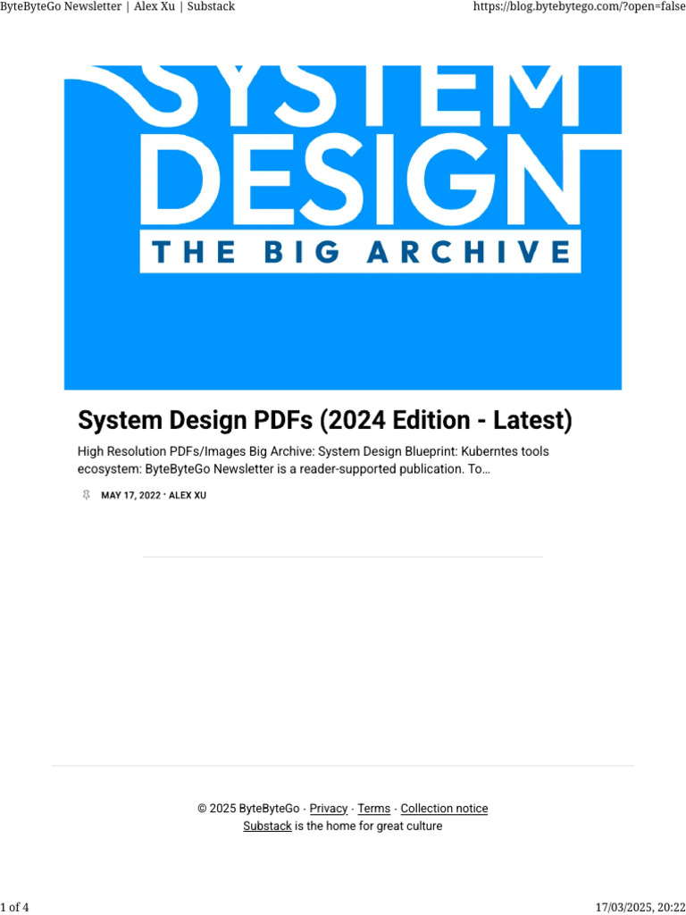 ByteByteGo Newsletter - Alex Xu - Substack | PDF