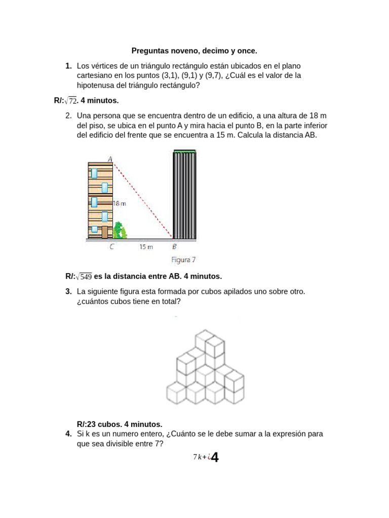 Ejercicios de Matemáticas para Secundaria | PDF