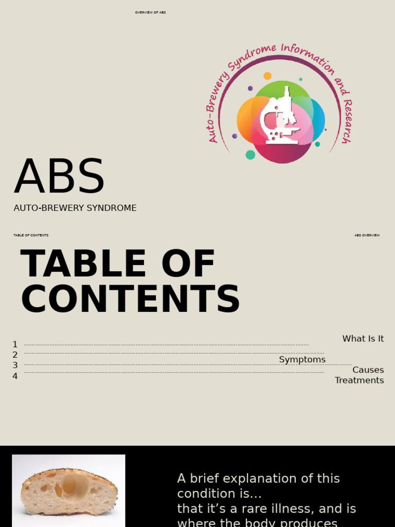 Foods to Avoid with Auto-Brewery Syndrome | PDF