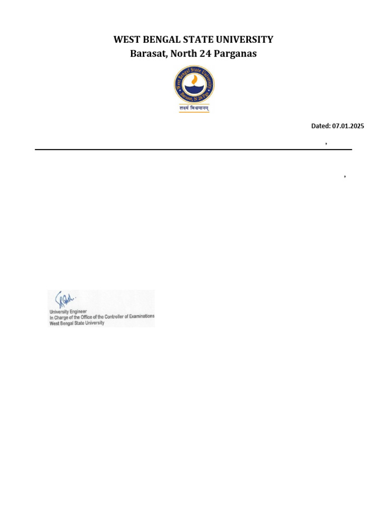 Notice For Practical Examination of Semester-I, III, V, 2024-25 | PDF