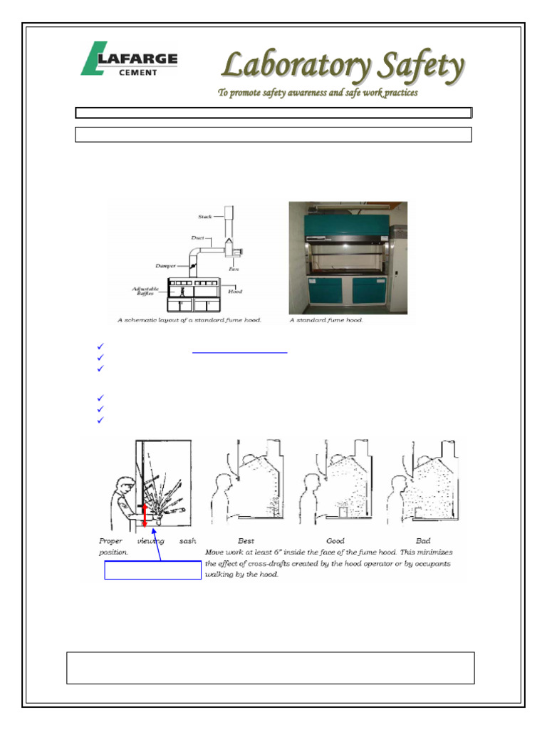 Lab Safety 2007-2 - Fume Hoods Design | PDF