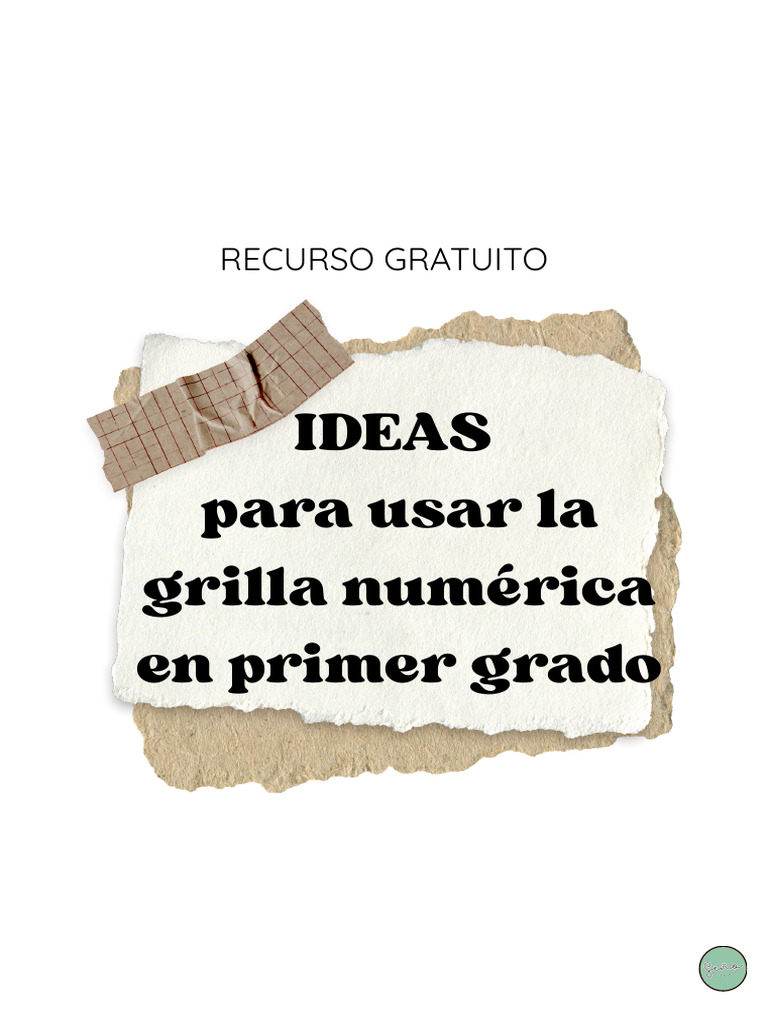 Actividades con Grilla Numérica para 1° Grado | PDF