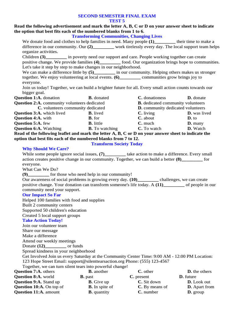 Second Semester Final Exam Review | PDF | Wetland | Privacy