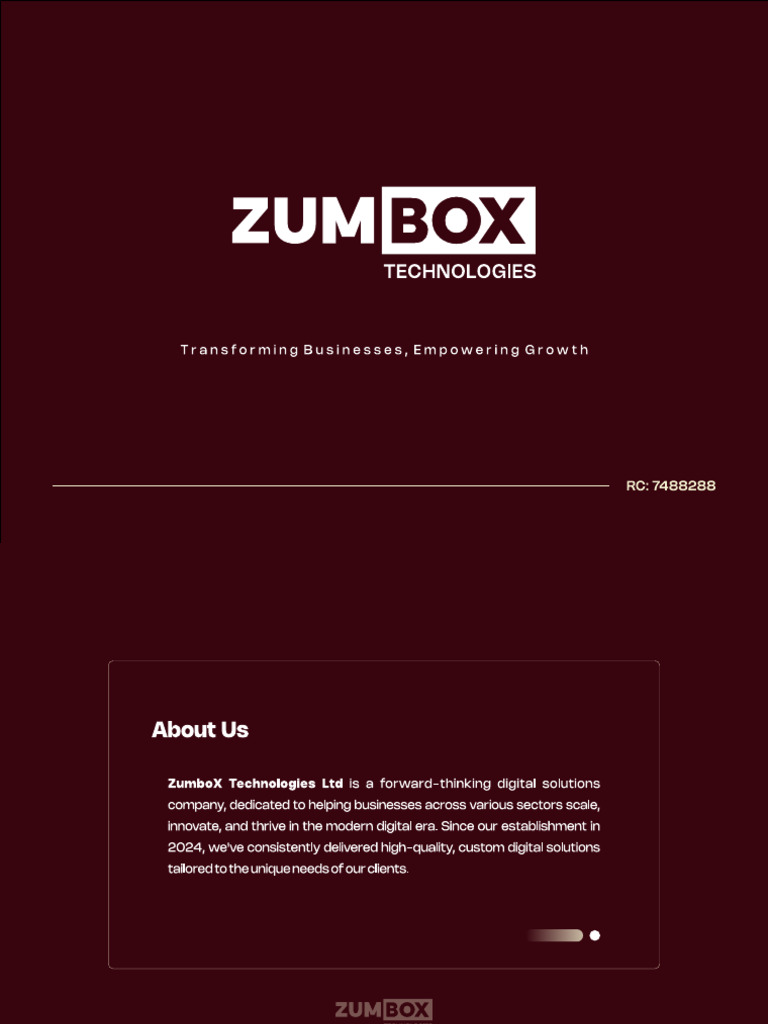 Zumbox Portfolio | PDF