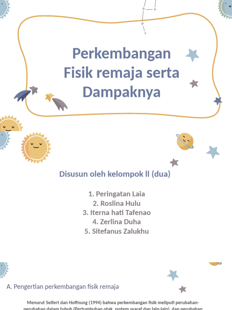 Dari Kelompok 2 Perkembangan Fisik Dan Remaja | PDF