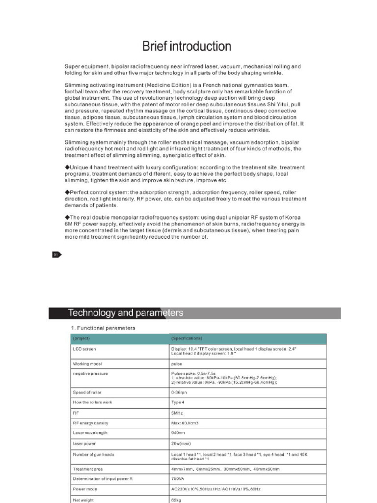 Manual Velashape 4 | PDF