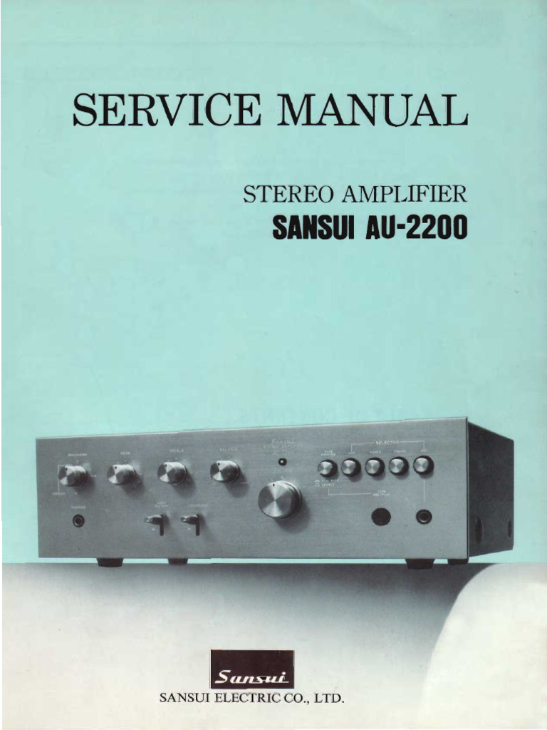Sansui+Au 2200 | PDF
