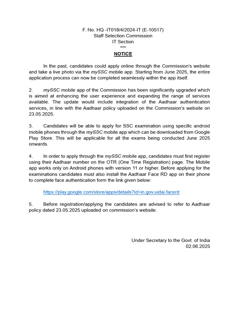Notice App 02062025 02 06 2025 | PDF