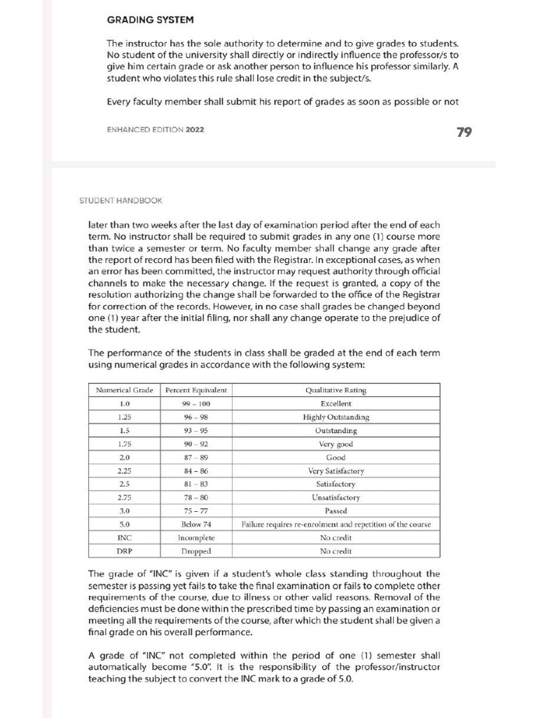 Gradingsystem Roxas de Tomas | PDF