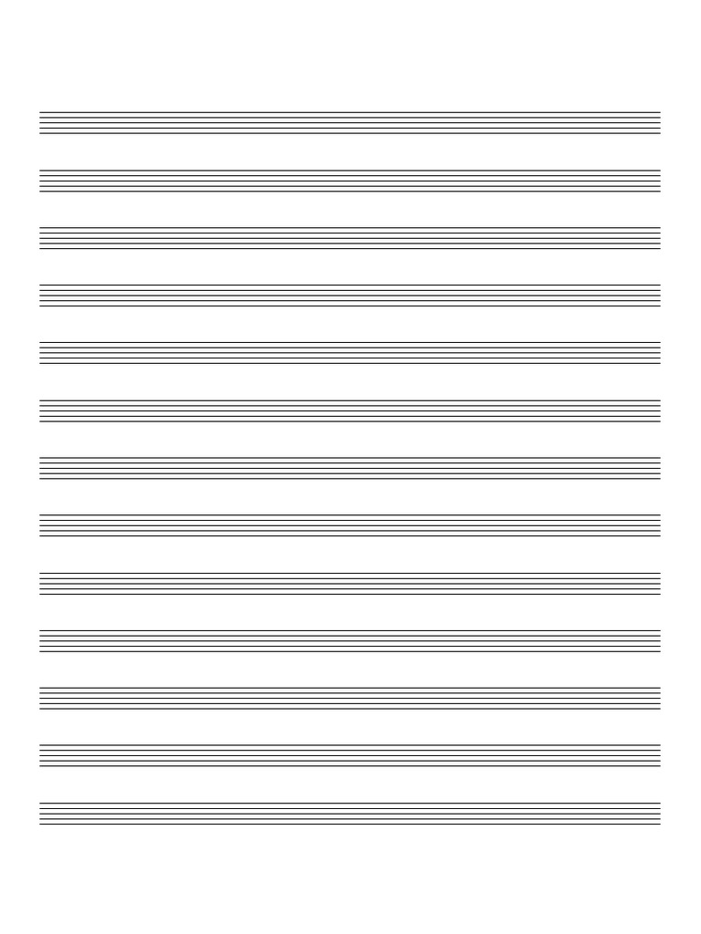 Blank Manuscript Paper | PDF