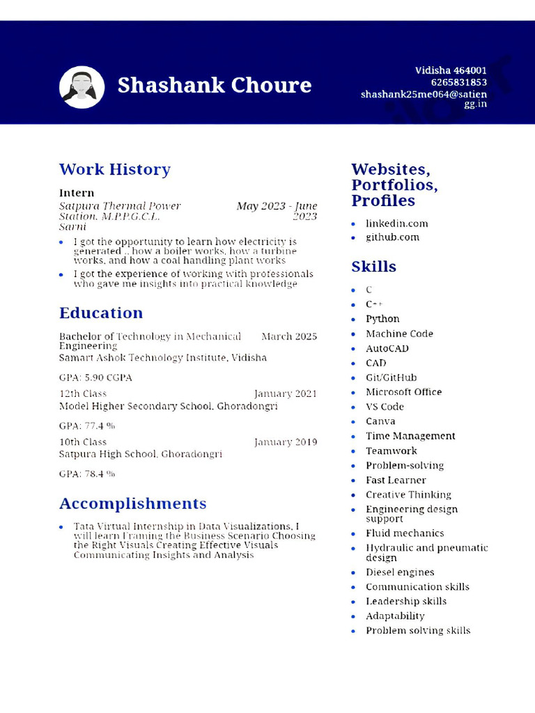 Shashank Resume Original 2 | PDF