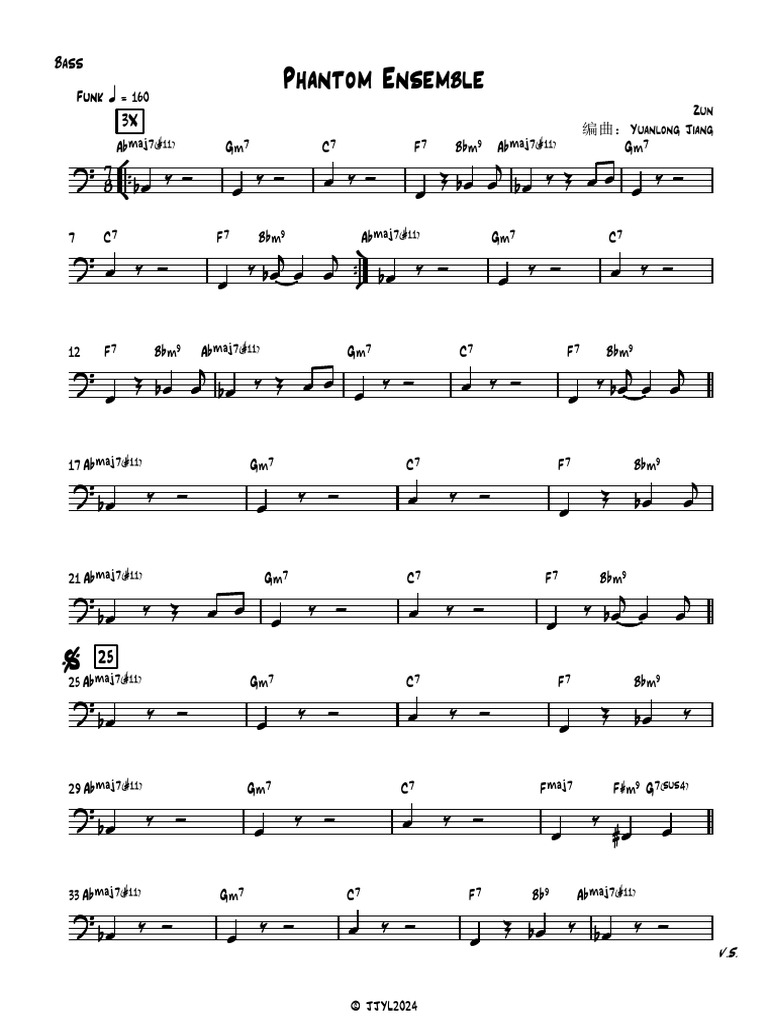 Phantom Ensemble F - Bass | PDF