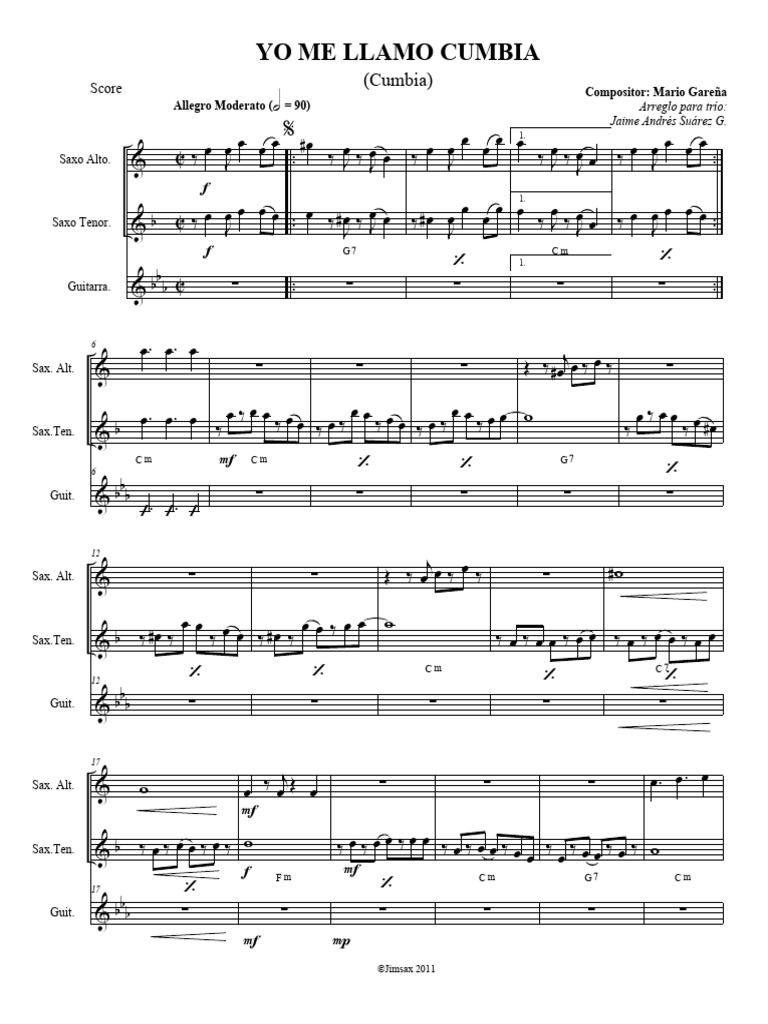 Yo Me Llamo Cumbia Trio | PDF