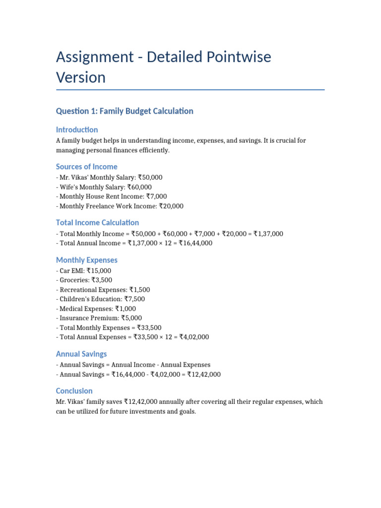 Assignment Full Long Points | PDF | Financial Risk | Investing