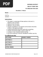 Senior Four Physics Exam Questions | PDF | Force | Kinetic Energy